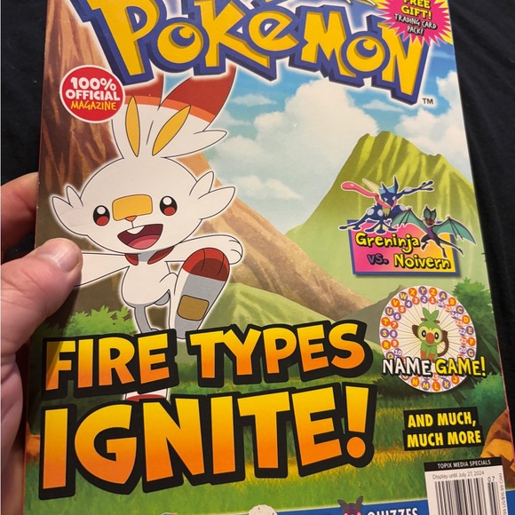 Pokemon | Accents | Pokemon Magazine With Fire Types Ignite Theme ...